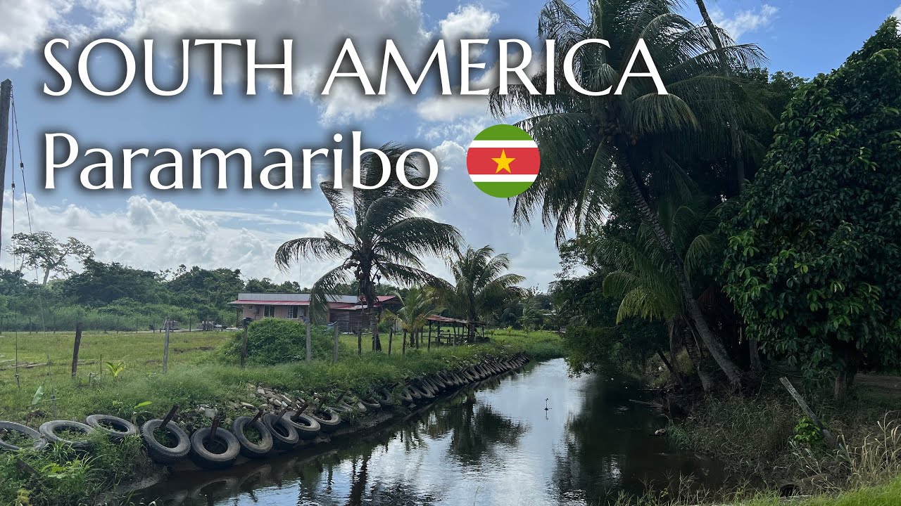 Walking in a Suburb and Rural area in Paramaribo 🌴 | Suriname (South ...