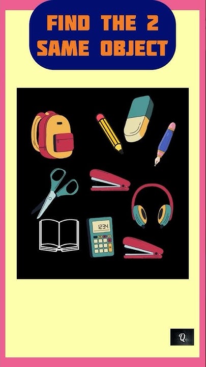 Find the 2 same object #shorts - YouTube