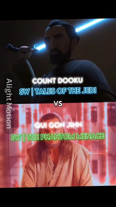 Count Dooku Vs Qui Gon Jinn #shorts #edit #vs #1v1 #countdooku # ...