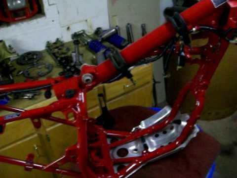 1985 Honda atc 250r Frame Skid Plate Install - YouTube