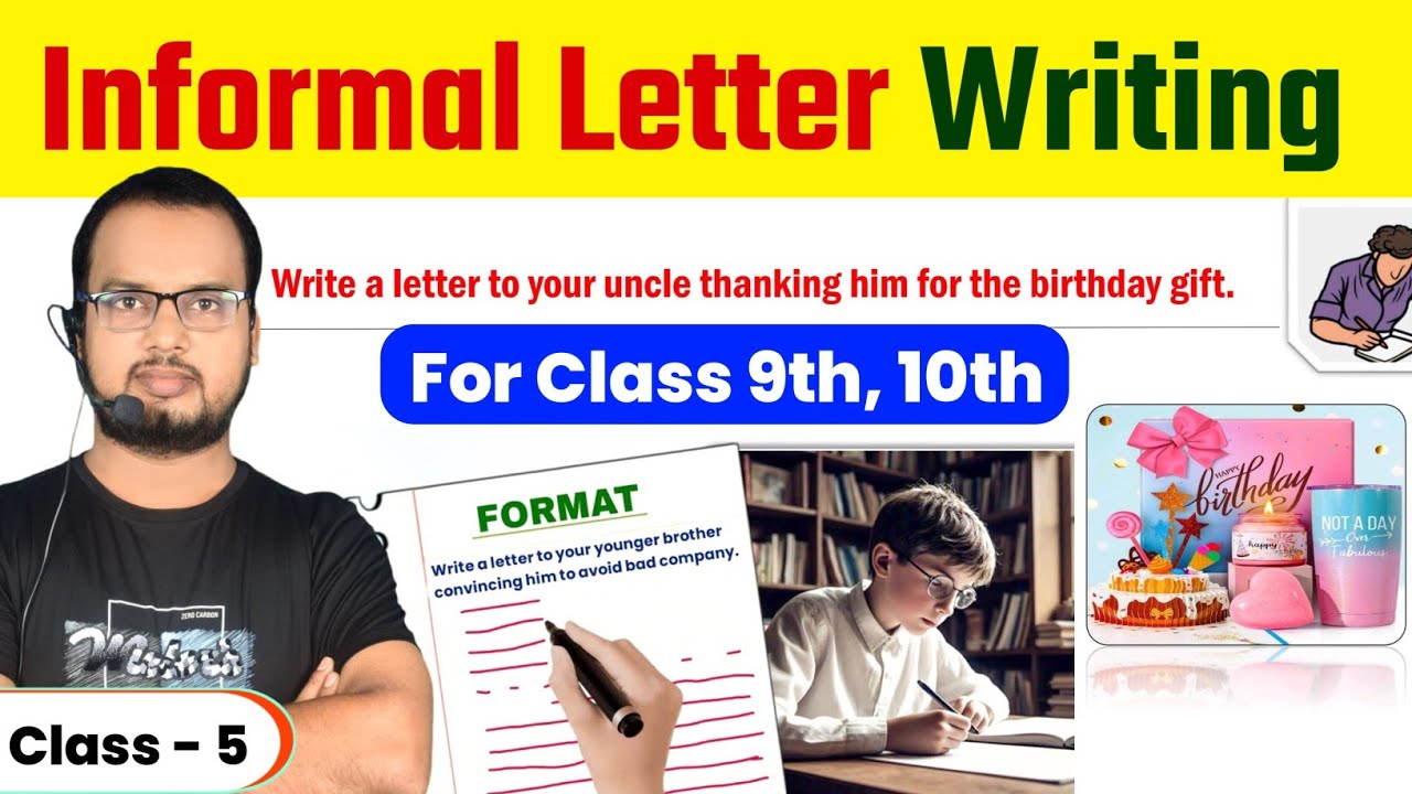 How To Write An Informal Letter | Video 5 | Letter for class 9th, 10th ...