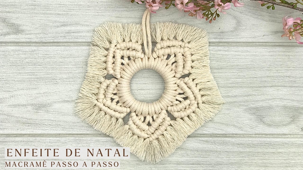 GUIRLANDA EM MACRAMÊ PASSO A PASSO | STEP BY STEP MACRAME | DIY - YouTube