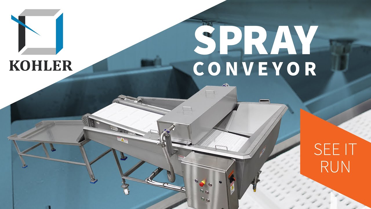 Spray Conveyor from Kohler Industries - YouTube