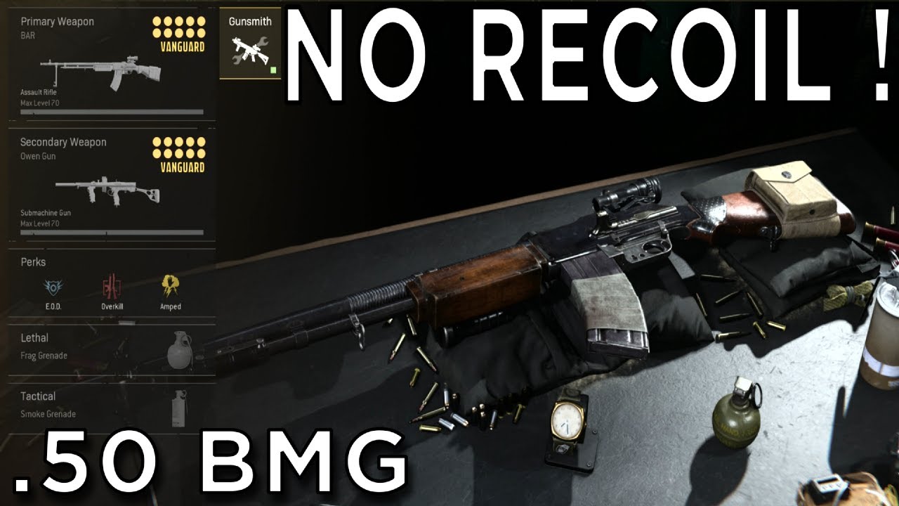 No RECOIL ".50 BMG" BAR on Warzone Pacific Caldera SOLOS Gameplay (PS5 ...