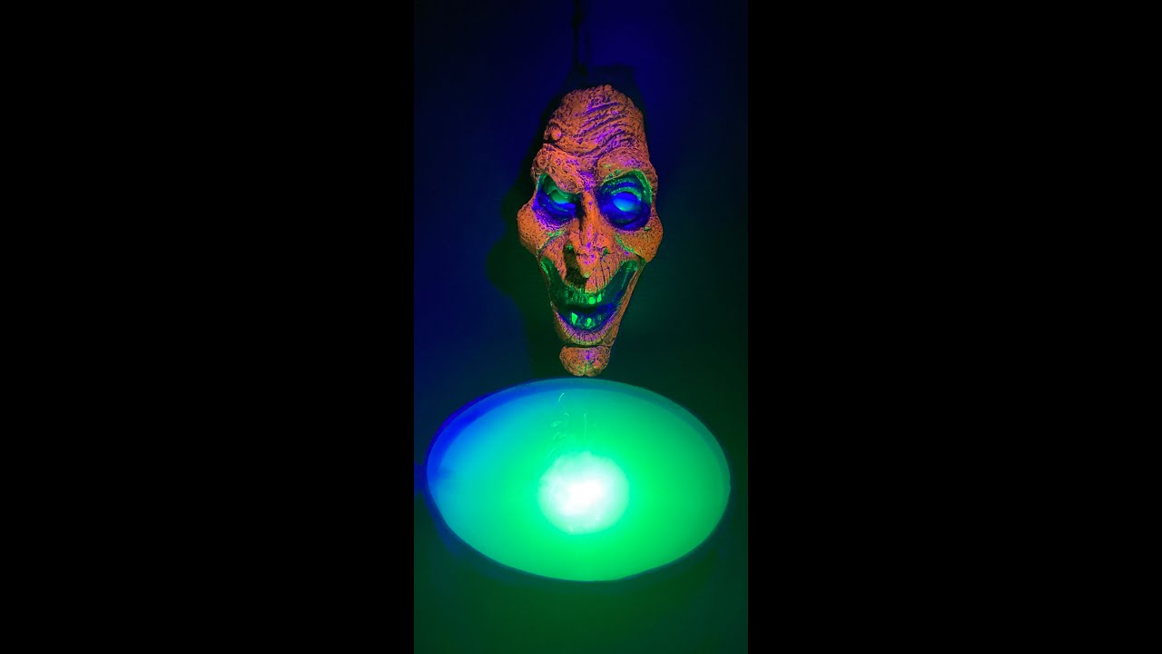 Halloween Wicked & Wild Black Light Hanging Prop - YouTube