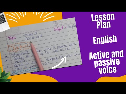 Lesson plan | Active and Passive voice | English | Activities ...