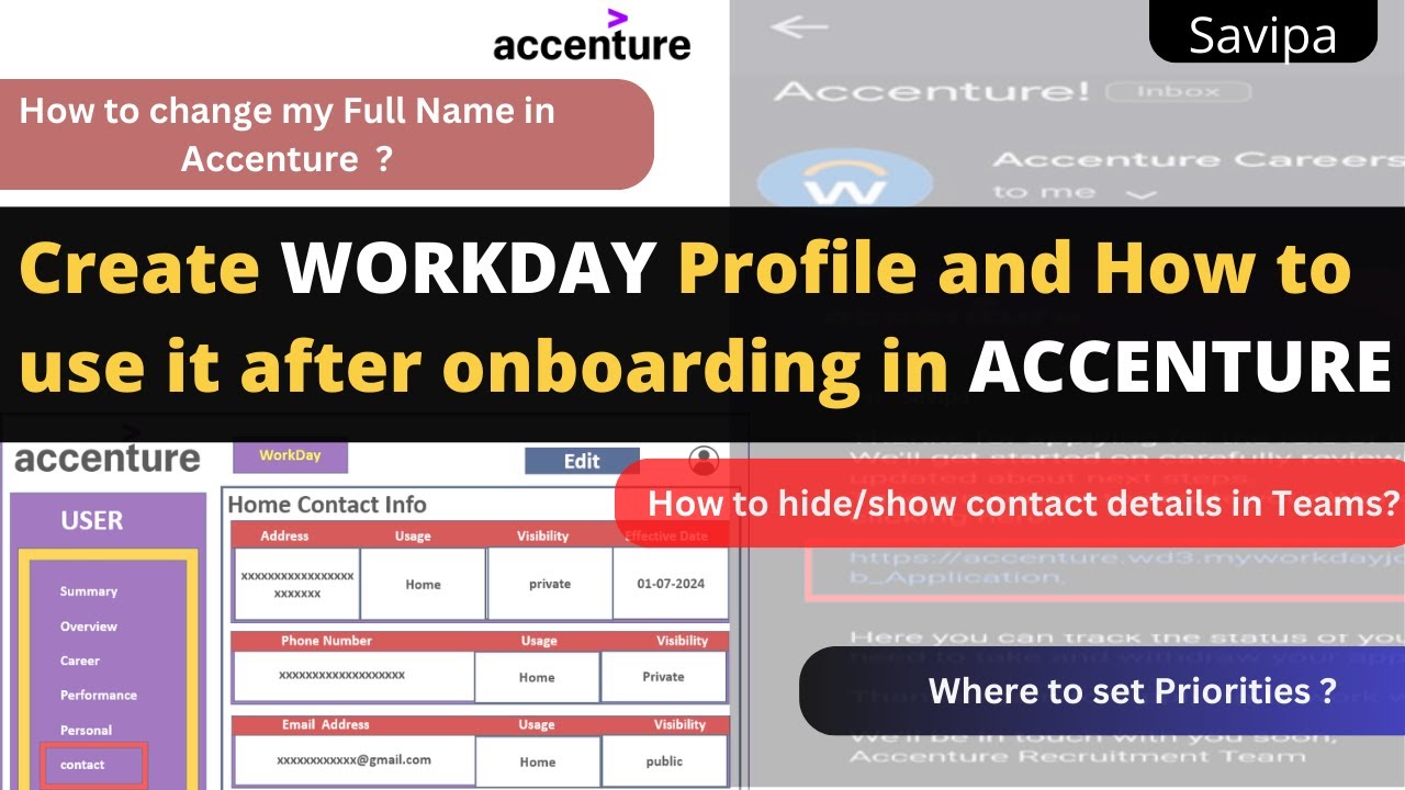 WorkDay In Accenture || 2024 || Account creation || Overview - YouTube