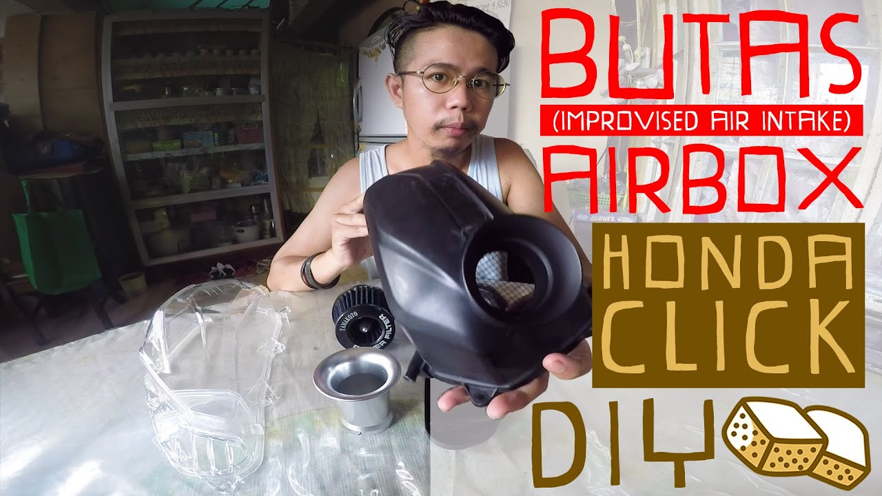 BUTAS AIRBOX COVER (IMPROVISED RAM AIR INTAKE or DIY) | HONDA CLICK V2 ...