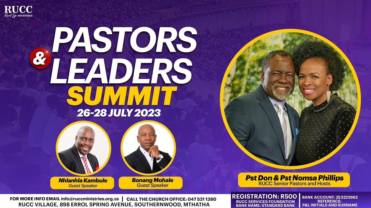 Pastors and Leaders Summit Announcement | Pastor Don Phillips - YouTube