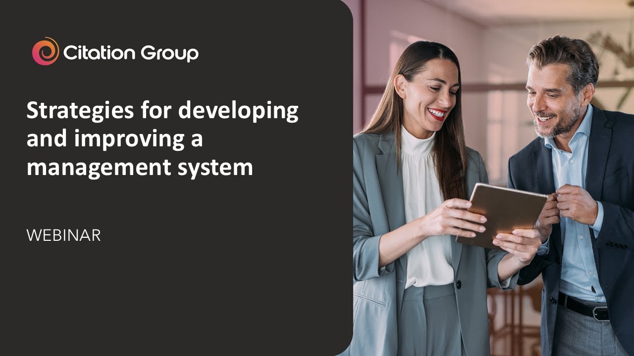 Strategies for developing and improving a management system - YouTube