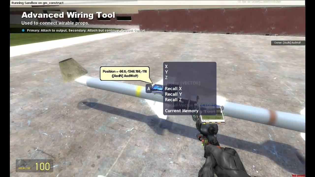 AndN Gmod Tutorial: Laser Guided Rocket - YouTube