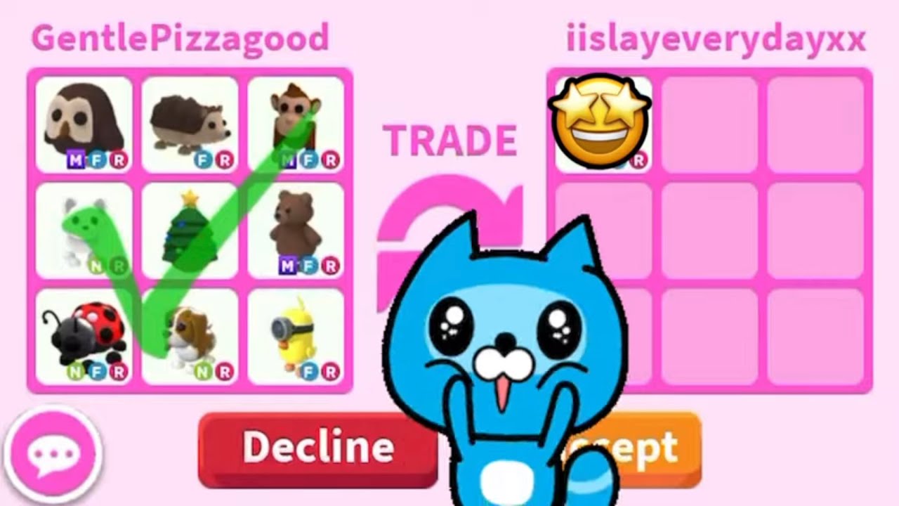My offer for a mega rare pet in Roblox adopt me! - YouTube