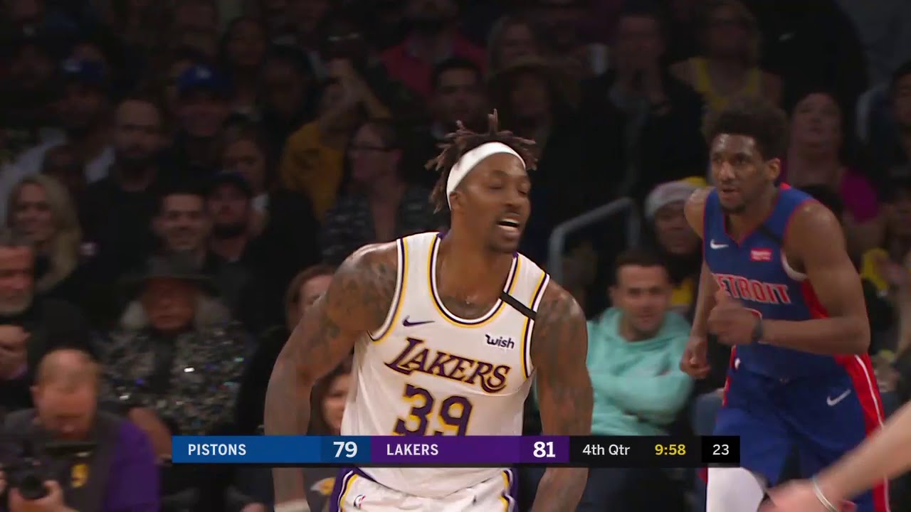 Dwight Howard Full Play vs Detroit Pistons | 01/05/20 | Smart ...
