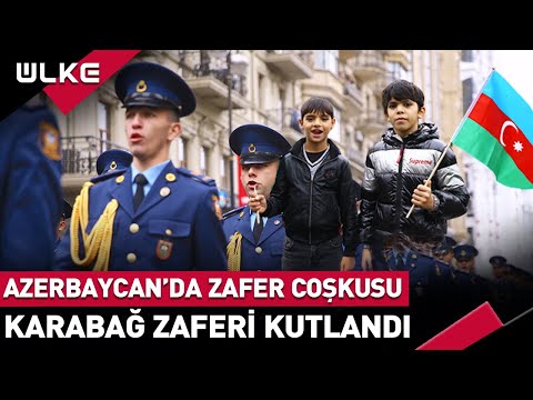 Azerbaycan’da Karabağ Zaferi Coşkuyla Kutlandı
