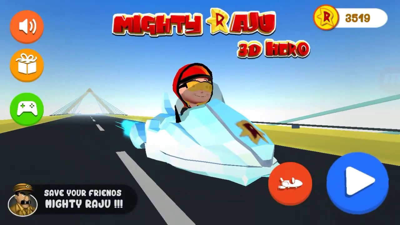 MIGHTY RAJU 3D HERO || full runner challenge || new update - YouTube