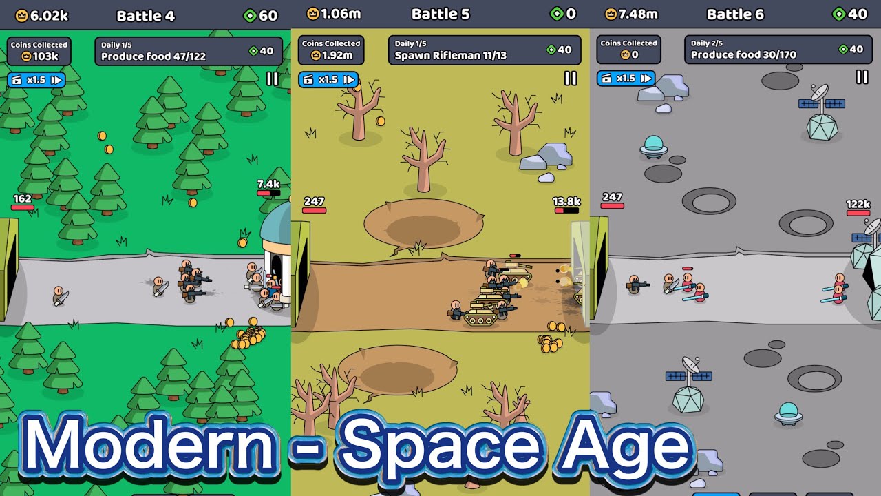 We Are Warriors Modern & Space Age Gameplay #6 Walkthrough - YouTube