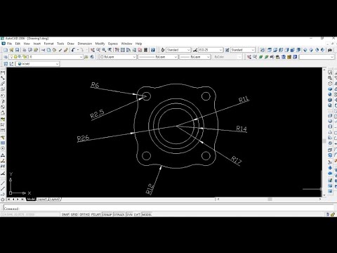 CAD Tutorial|How to Design 2D Parts in Autocad for the beginners - YouTube