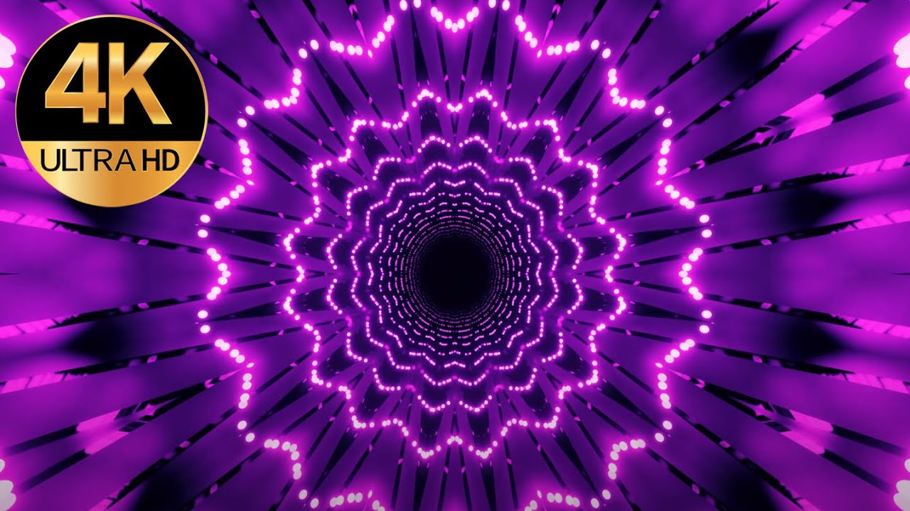 4 Hour 4k Sci-Fi Neon Lasers tunnel Background - Abstract Calm Relaxing Background - YouTube