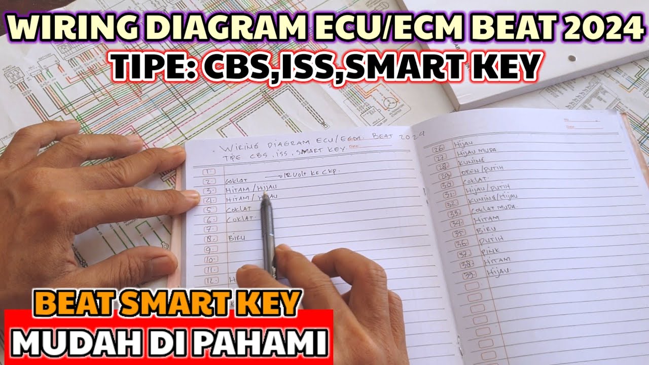 Wiring diagram ECU/ECM Beat 2024 @yudikakakeke5974 - YouTube