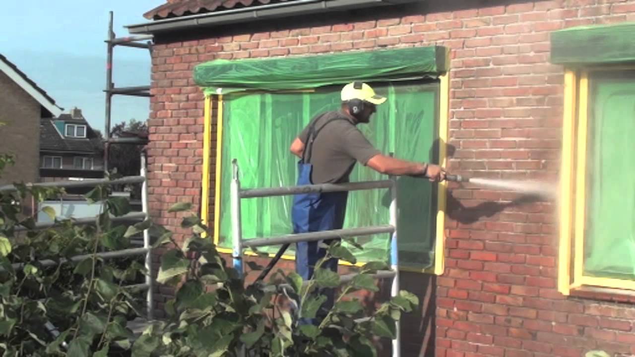 Stef Cleaning Services Gevel stralen - YouTube