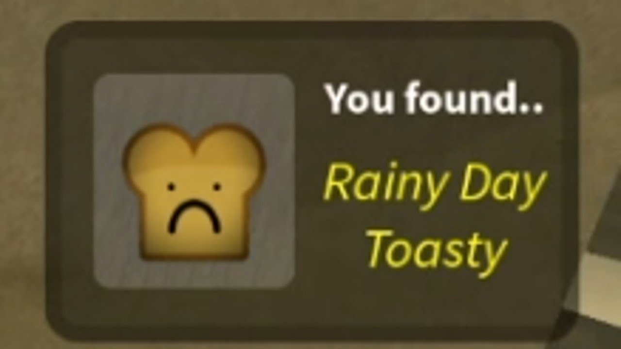 Roblox Find the Toasties - How to Get the Rainy Day Toasty - YouTube