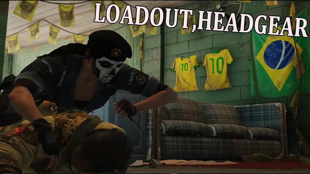 Rainbow Six Siege - Loadout,Headgear da Caveira - YouTube