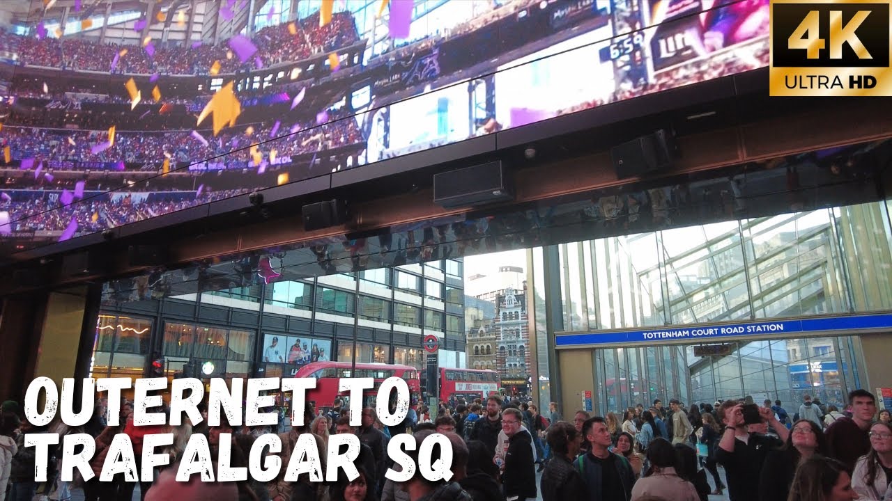 Walking from Outernet to Trafalgar Square as NFL Arrives in London ...