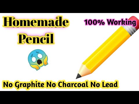 Homemade pencil|How to make pencil at home without lead|Diy pencil with ...