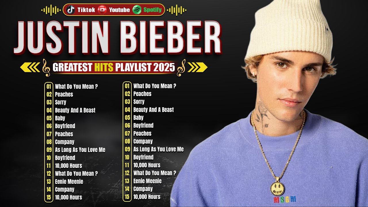 JUSTIN BIEBER Best Songs Playlist | JUSTIN BIEBER Greatest Hits Full ...