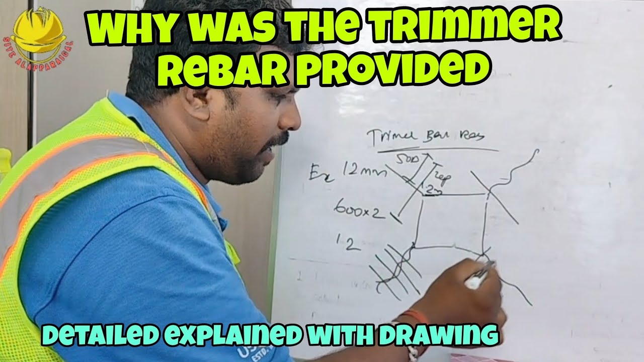 Why is the trimmer rebar provided in tamil ?| trimmer bar | cross bar ...