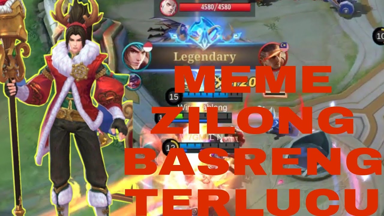 MEME HERO MOBILE LEGEND ZILONG BASRENG TERKOCAK - YouTube