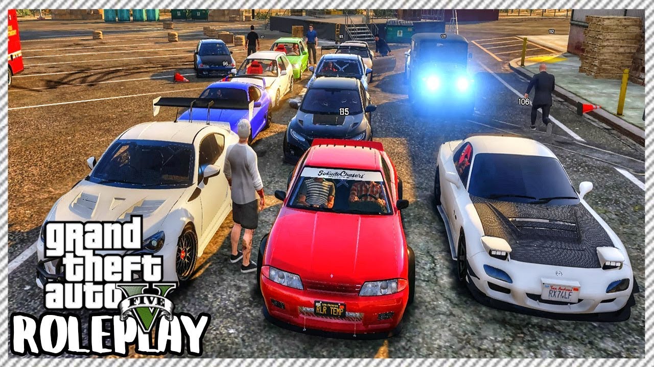GTA 5 ROLEPLAY - 'HUGE' Tuner/Ricer Car Meet | Ep. 456 Civ - YouTube