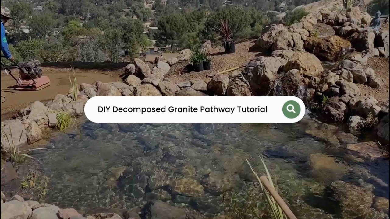DIY Decomposed Granite Pathway Tutorial - YouTube