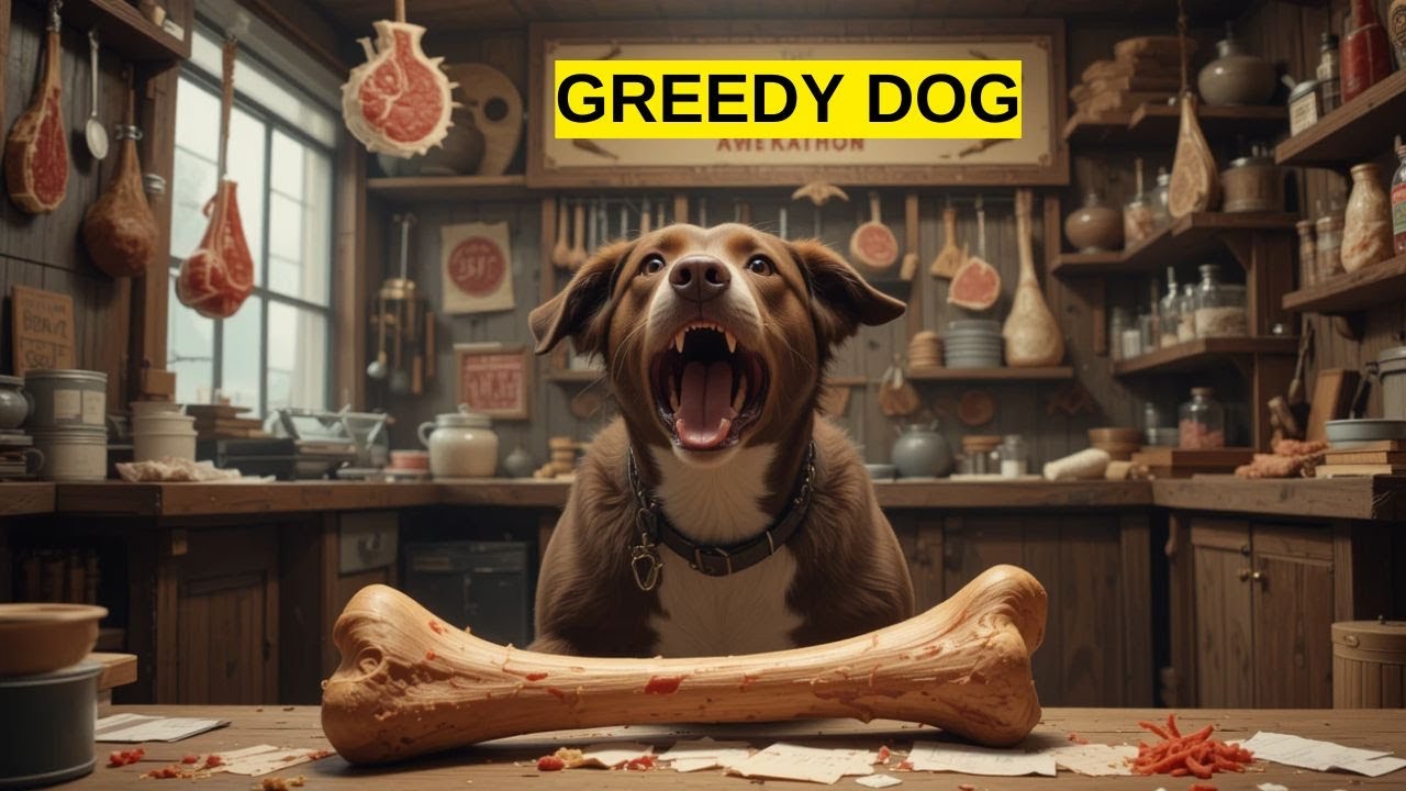 The Greedy Dog Story | A Classic Fable with a Powerful Moral | Short ...