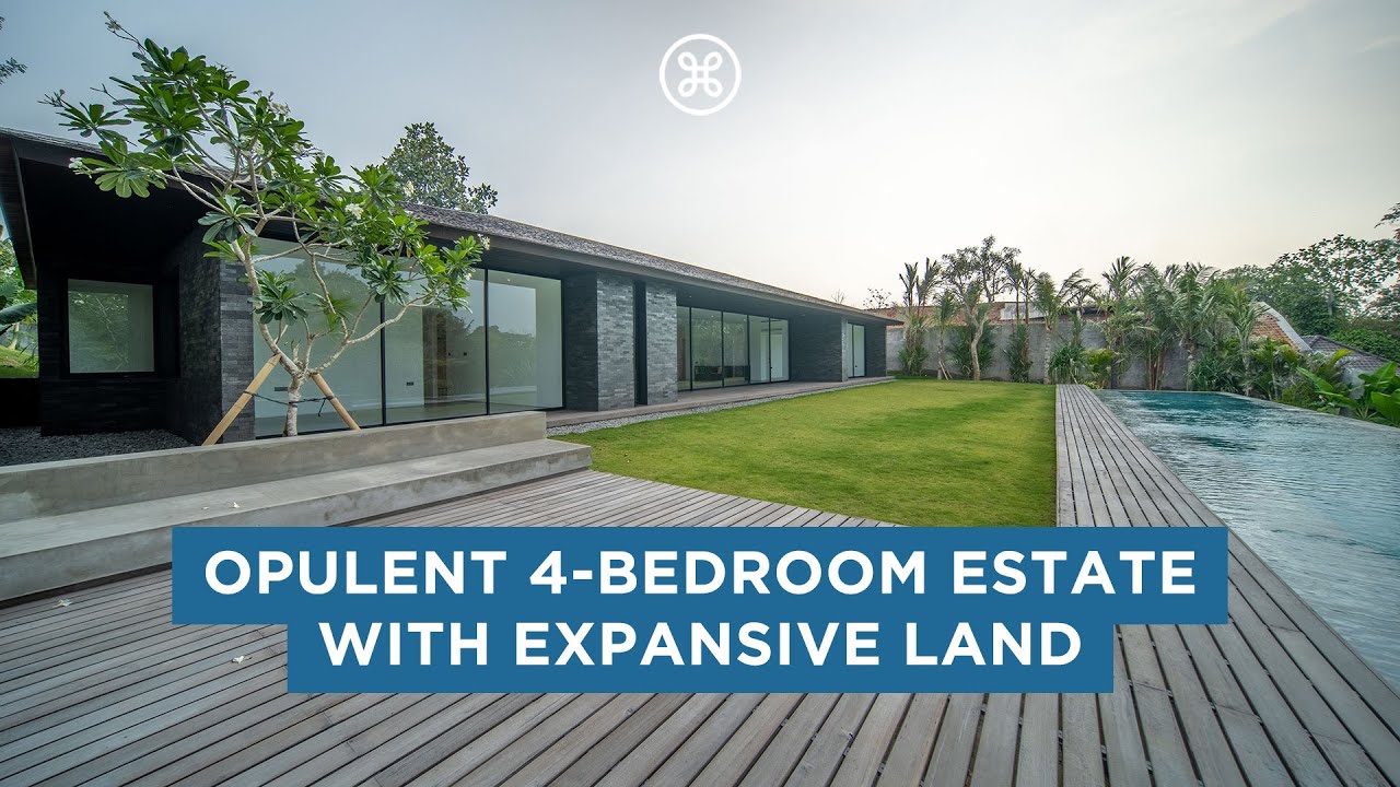 Magnificent 4-Bedroom Estate with Expansive Land - YouTube