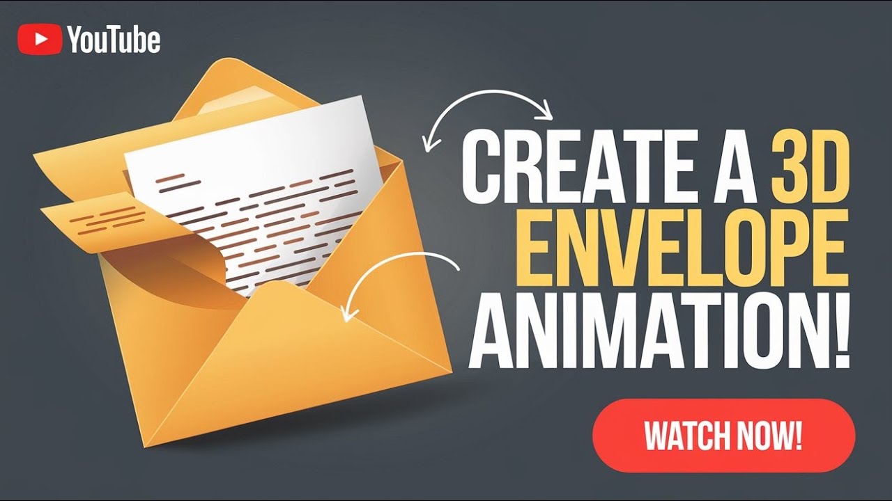 Dynamic 3D Envelope Animation with Interactive Open/Close Effects | Web ...