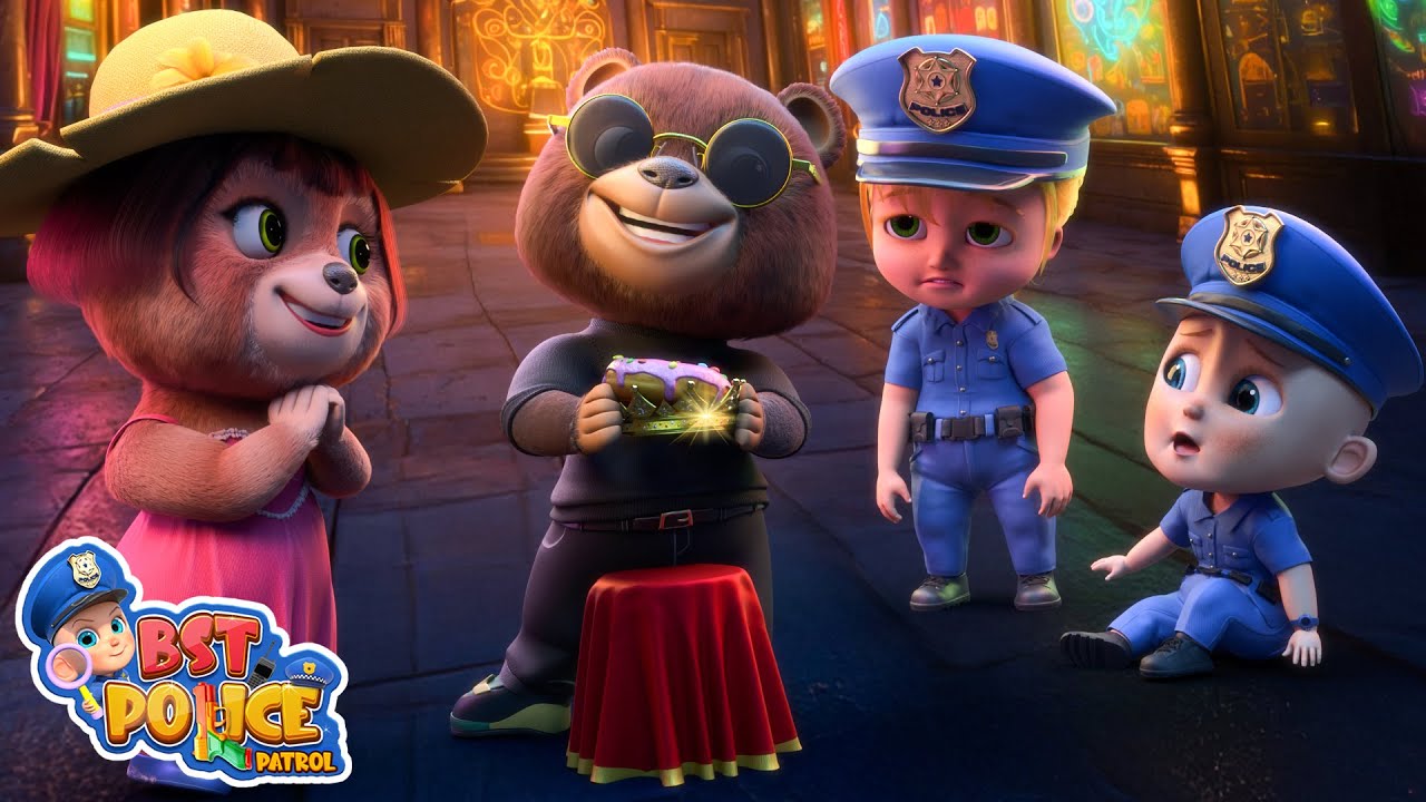 Museum Mayhem | Police Chase | Cartoon animation for kids | BST Police ...
