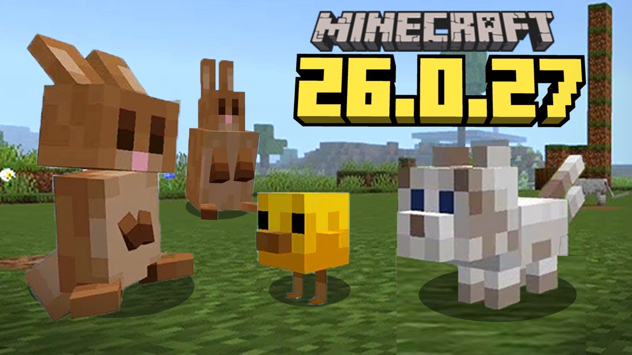 VISUAL UPDATE NUEVOS BEBES Minecraft 26.0.27 Bedrock ACTUALIZACION ...