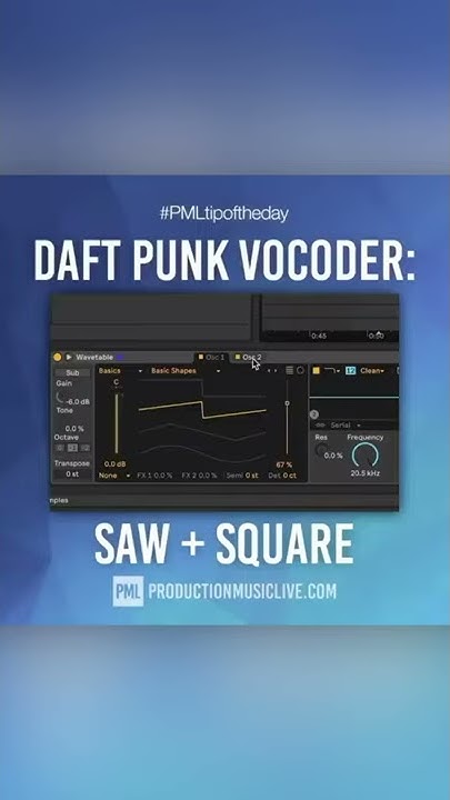 Daft Punk Vocoder | Ableton Live #shorts - YouTube
