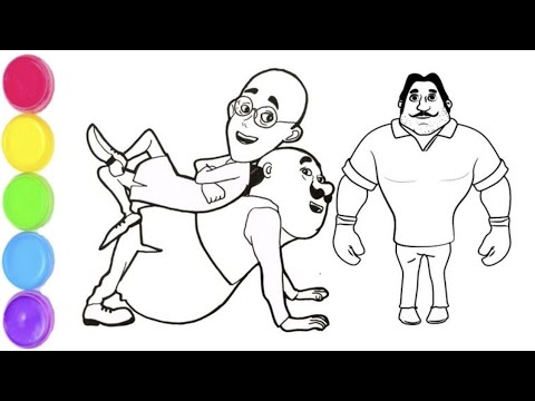 How To Draw A Motu Patlu Step By Step Draw Paint And Learn - YouTube