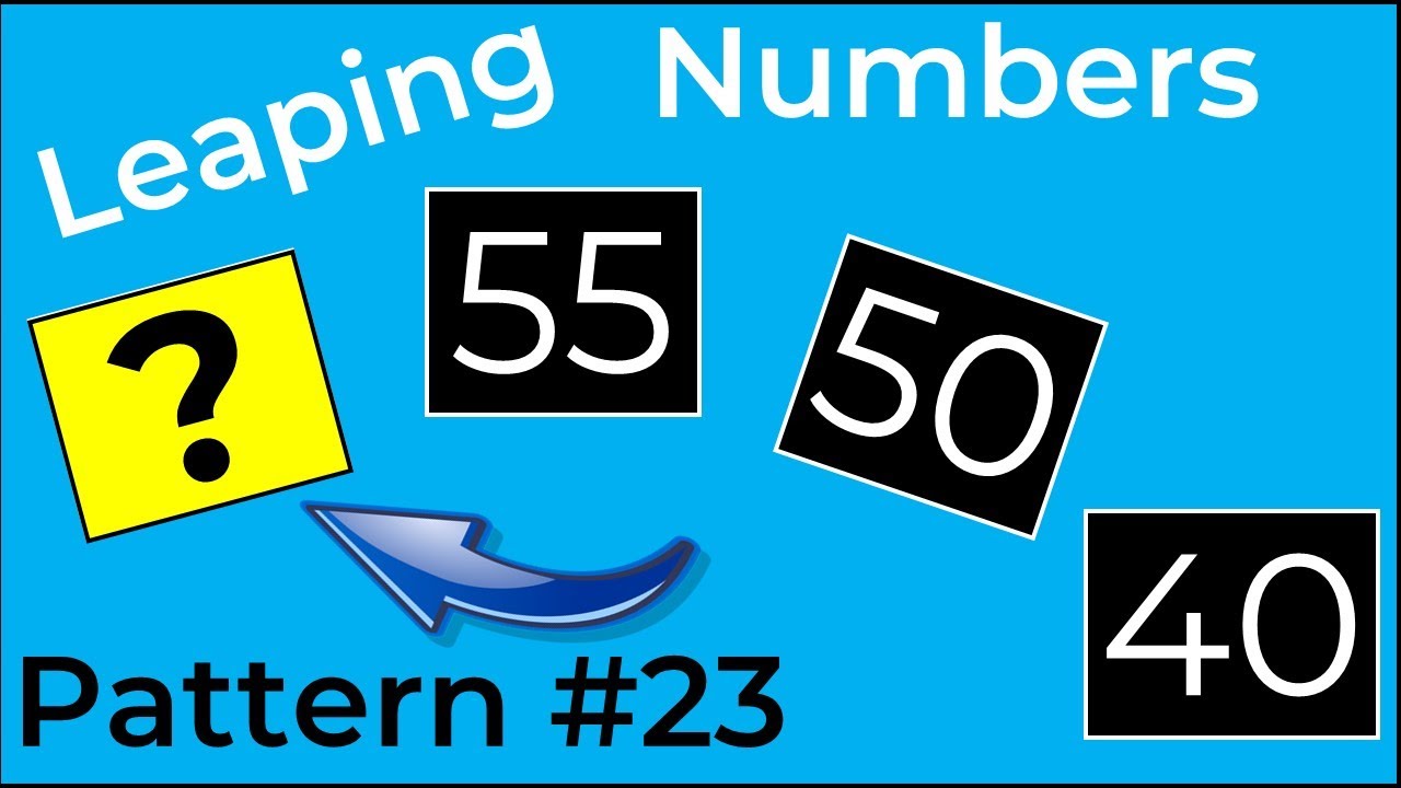 Leaping Numbers - Pattern 23 of 29 - Leap Day Pattern Challenge - YouTube
