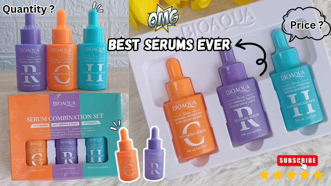 Honest Review On 3 in 1 Pack serums of Biaqua | Best Serums Ever ️ ...