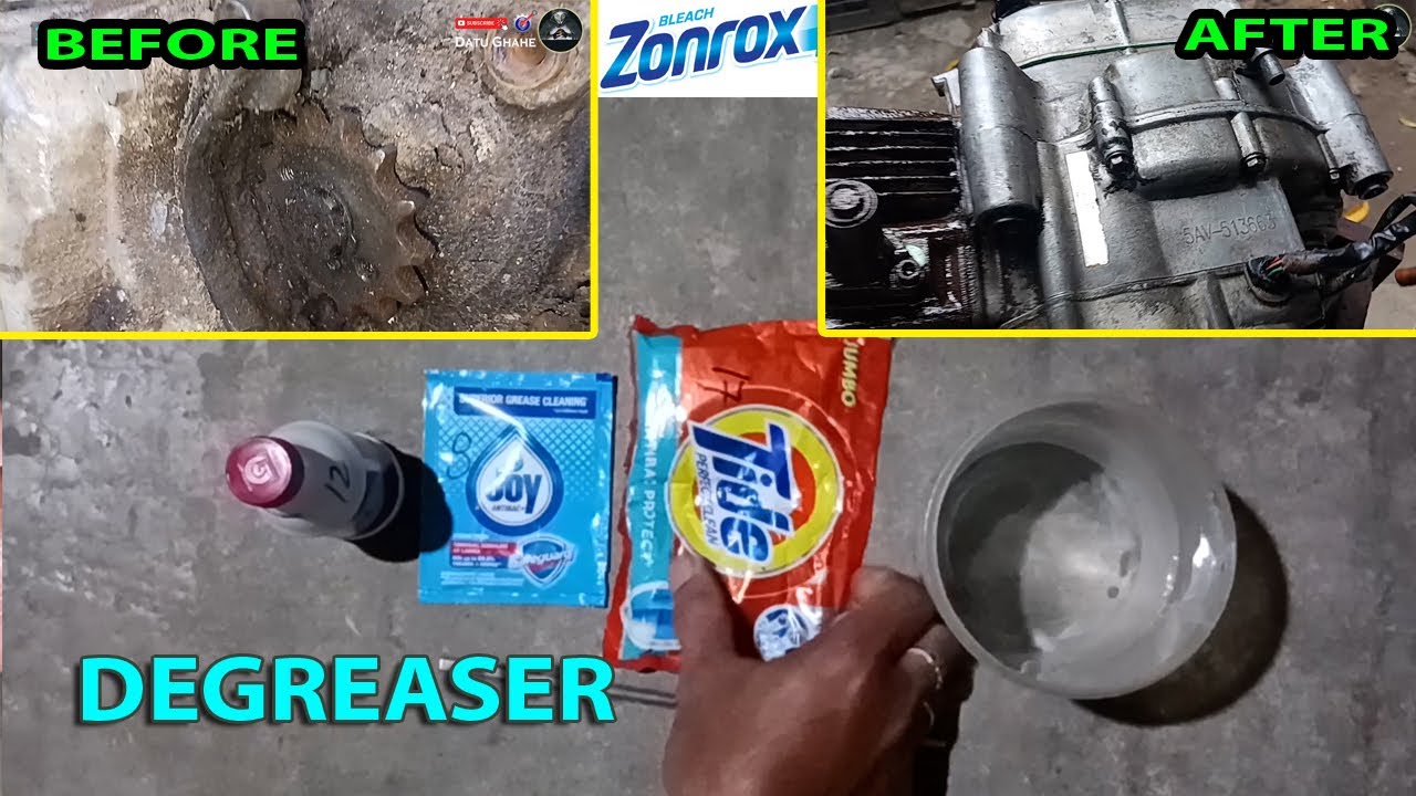 D.I.Y Degreaser Motorcycle Engine - Homemade - Car Toilet Comfort Room ...