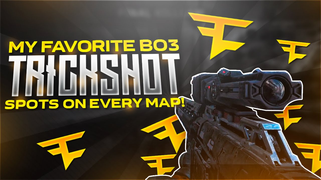 MY FAVORITE TRICKSHOT SPOTS ON EVERY BO3 MAP! - YouTube