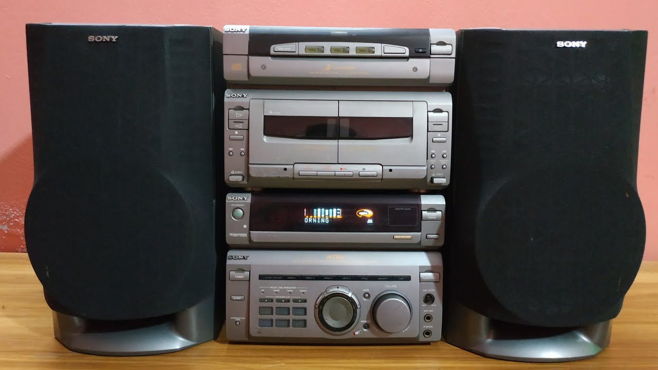 Sony mini hi-fi component system w77av - YouTube