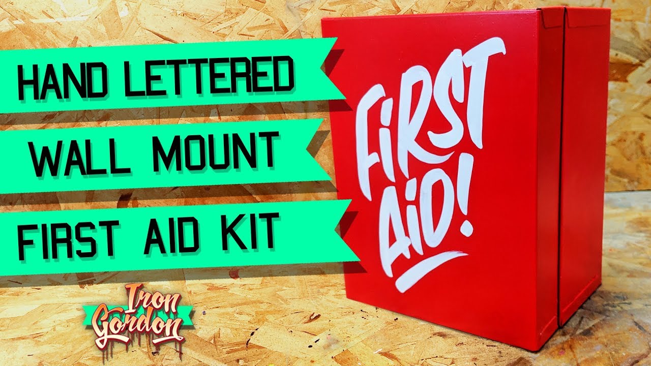 How to make a wall mounted first aid kit - YouTube