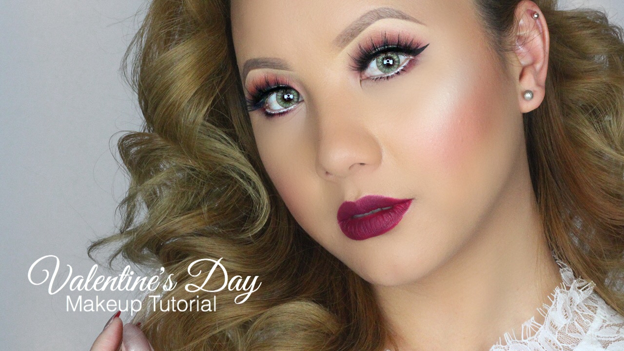 Valentine's Day Makeup Tutorial - YouTube