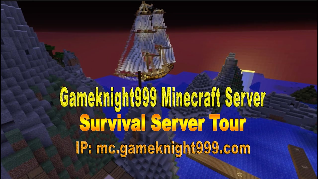 Survival server on the Gameknight999 Minecraft server - YouTube