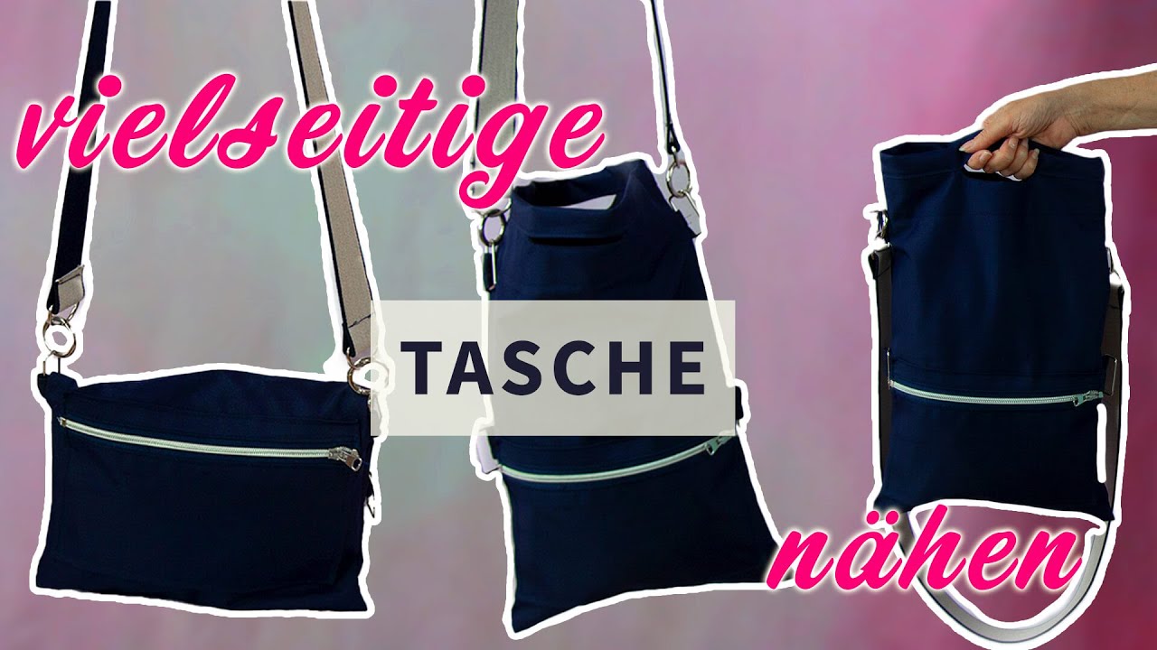 DIY Tasche nähen ️ Foldover Tasche Anleitung für Anfänger ...