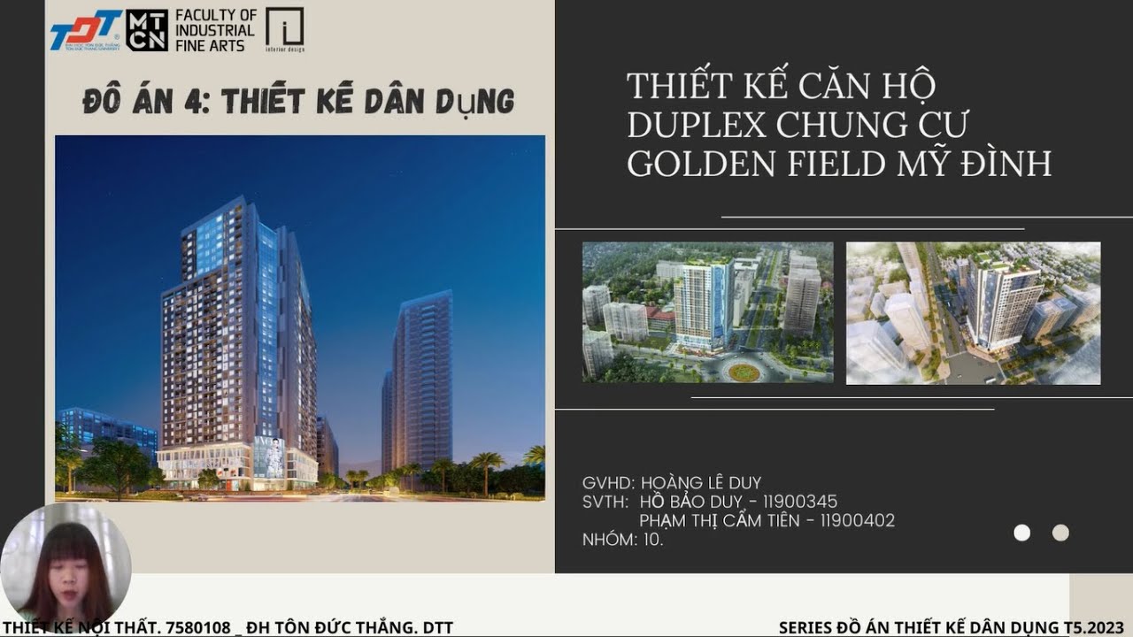 [ĐỒ ÁN NỘI THẤT 4 - THIẾT KẾ DÂN DỤNG] DUPLEX CHUNG CƯ GOLDEN FIELD MỸ ĐÌNH - BẢO DUY, CẨM TIÊN ...
